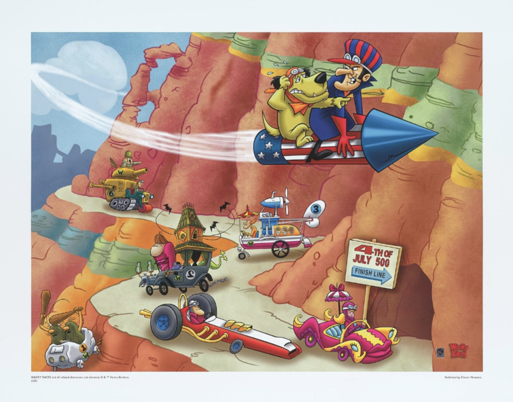 Wacky Races - Cliff Scene | Southern Nevada Art Museum